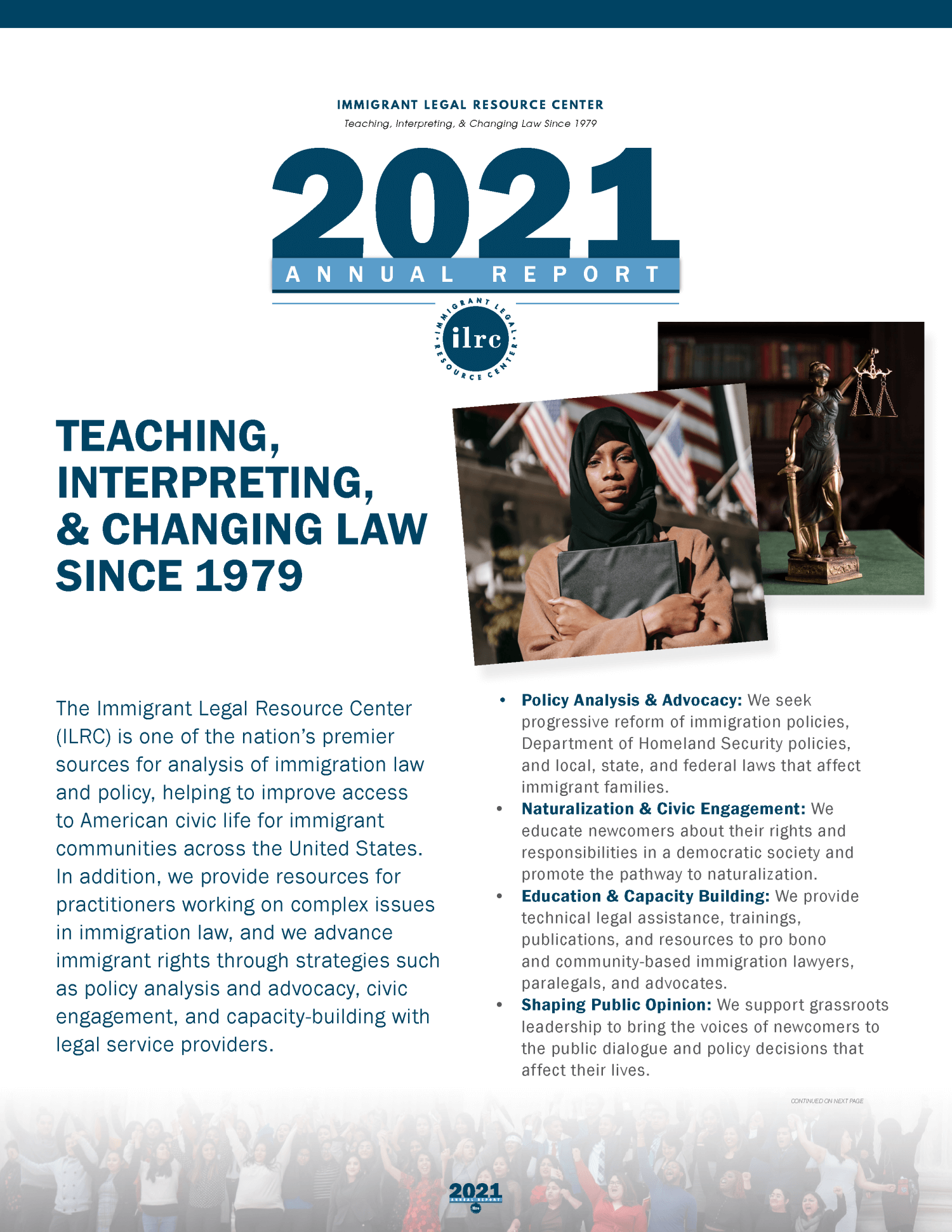 2021 Annual Report | Immigrant Legal Resource Center | ILRC
